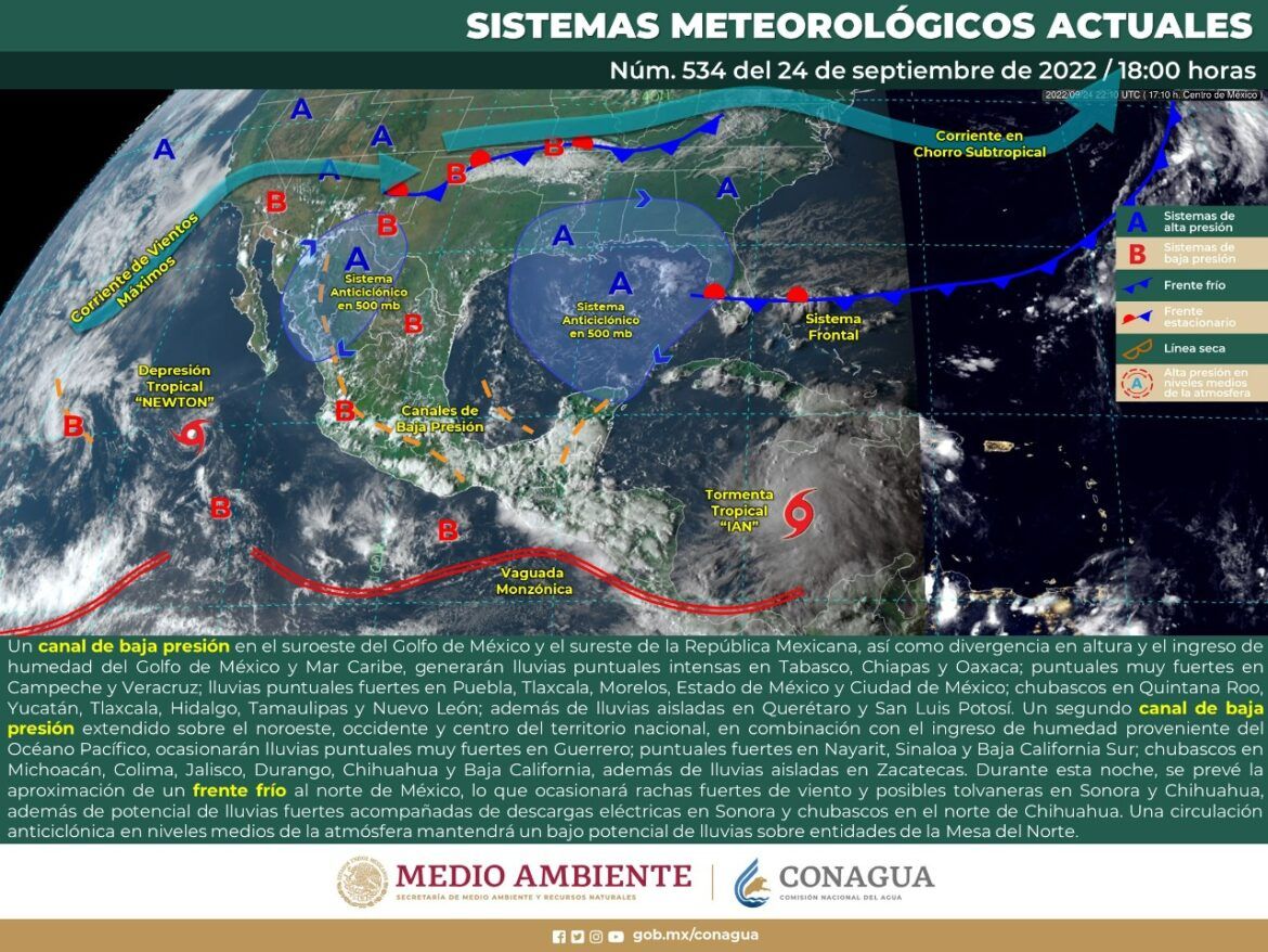 Se emite alerta azul para todo Quintana Roo por la tormenta tropical “Ian” - Revista Puntual
